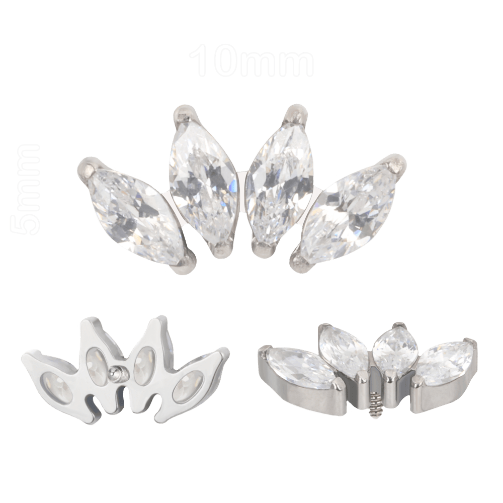 Σκουλαρίκι αυτιού (Ear stud) απο Τιτάνιο ASTM F136 μαρκησία κοπη 4 ...